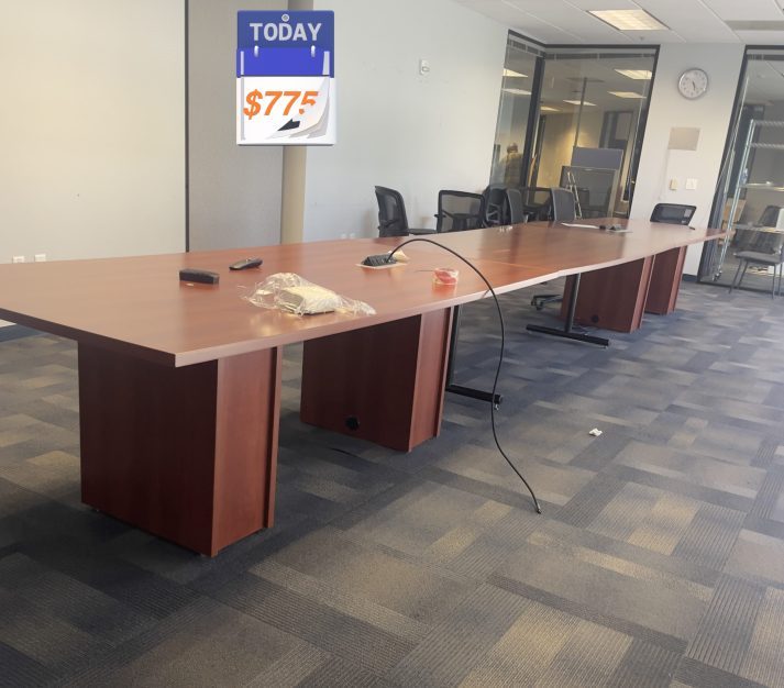 48x192 cherry conference table – Cubicle Resources